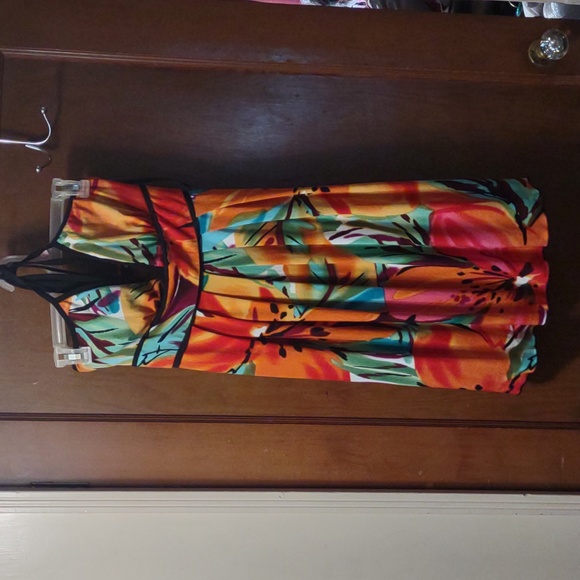 BCX | Dresses | Vintage Bcx Dress Tropical Halter Spandex 9s Y2k Pool ...